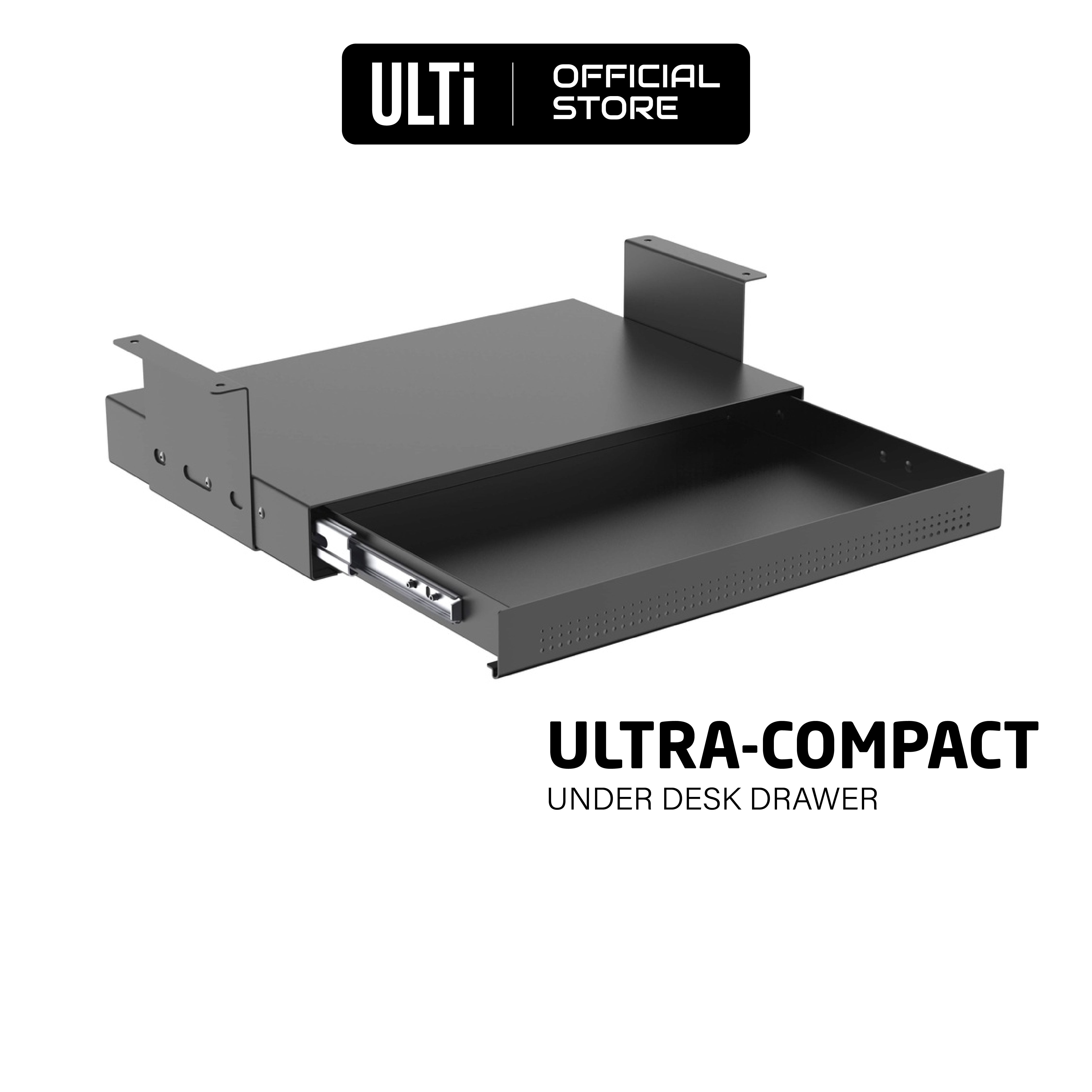 ULTi Under Desk Laptop Storage Drawer for Laptops - Premium Sliding, C ...