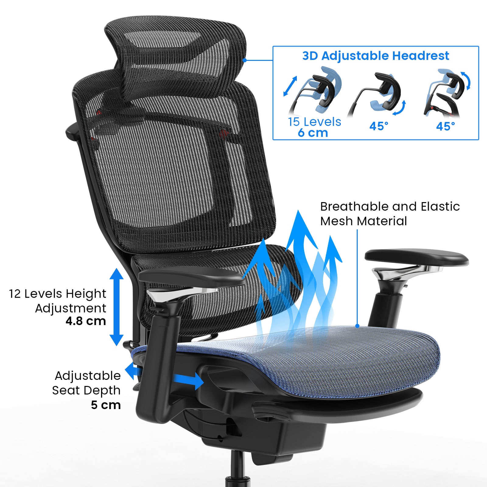 APEX+ Ascent Pro Ergonomic Chair – ULTi