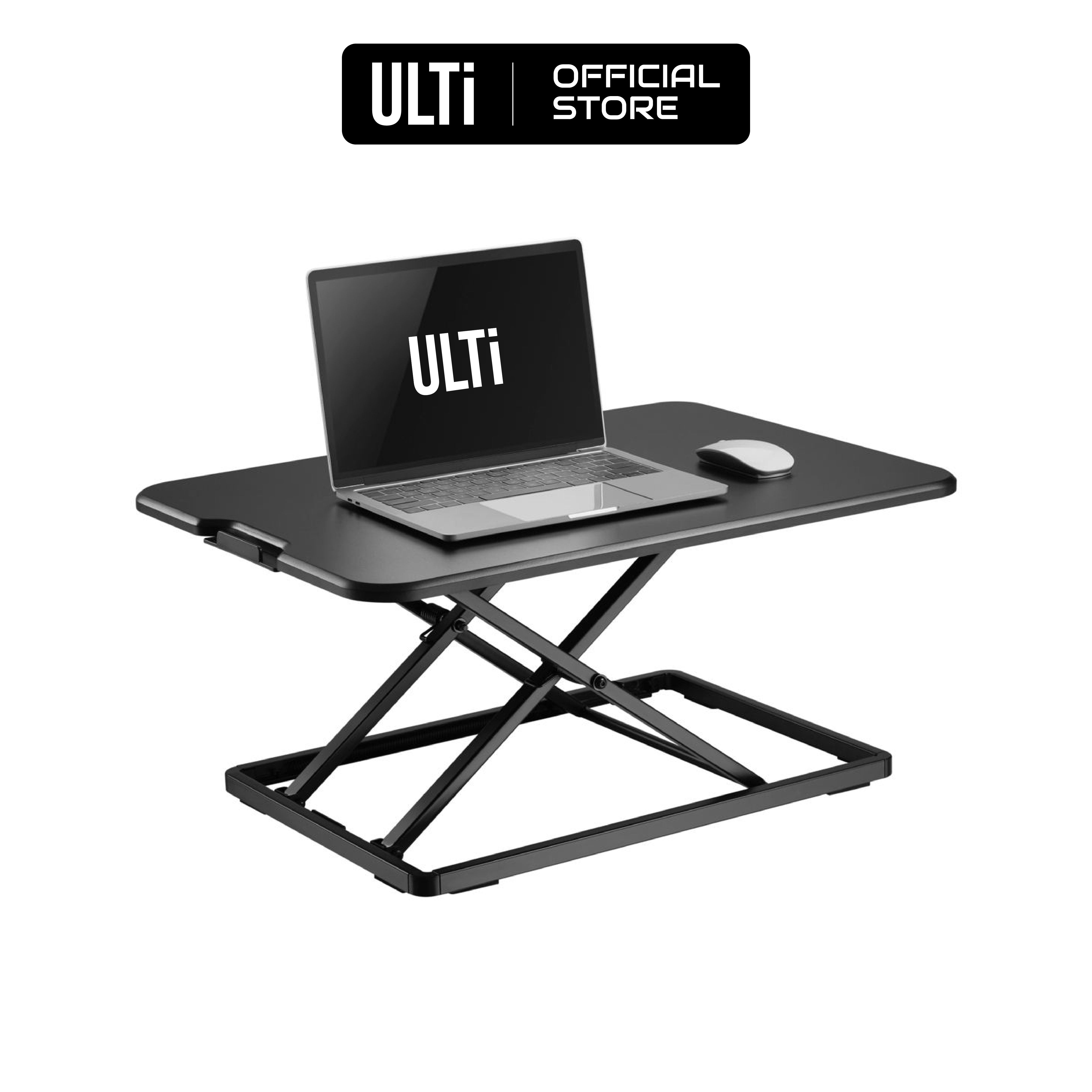 ULTi Ultra-Slim Desk Converter, Standing Desk Riser, Height Adjustable ...